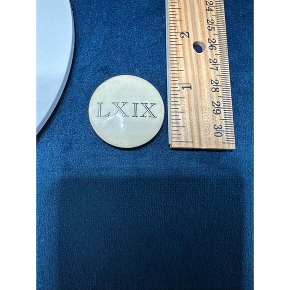 Jewelry | Vintage Lxix Roman Numeral Round Pin Button Badge Accessory ...